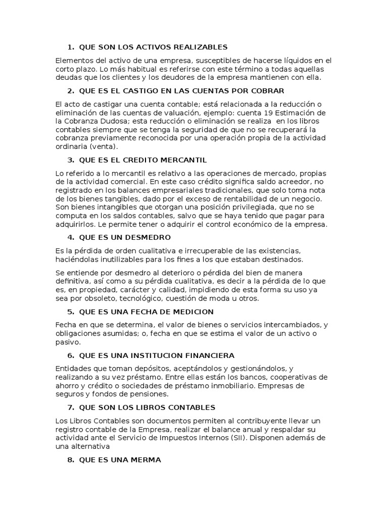 Que Son Los Activos Realizables Practica 2 | PDF | Contabilidad | Bancos