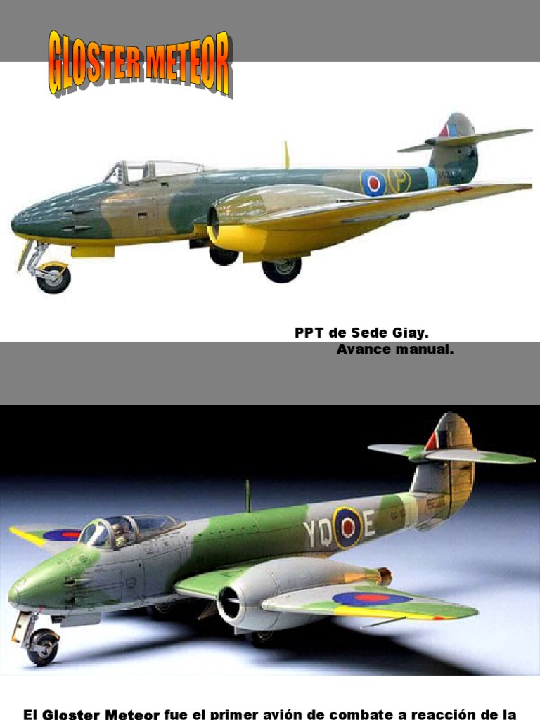 Gloster Meteor | PDF | Monoplano | Aeroespacial