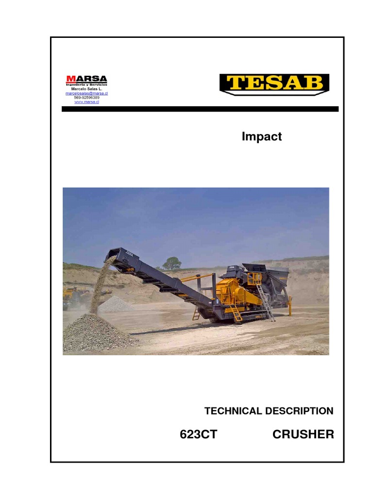 Tesab RK623CT Impact Crusher Specs | PDF | Belt (Mechanical ...