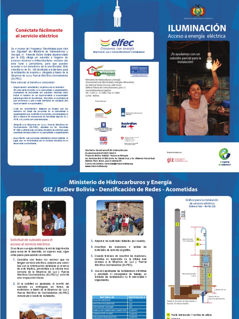 Triptico Elfec | PDF | Bolivia | Science
