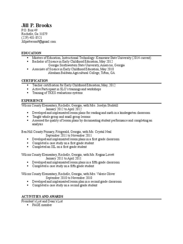 Jill Resume | PDF
