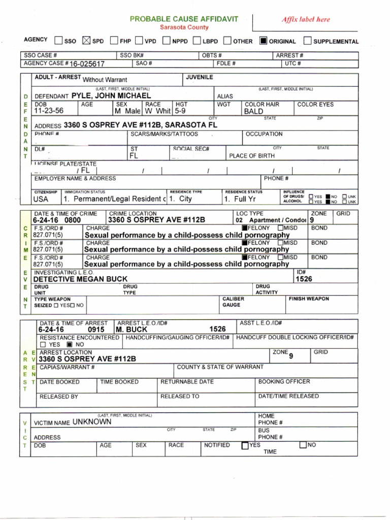 Probable Cause Affidavit | PDF