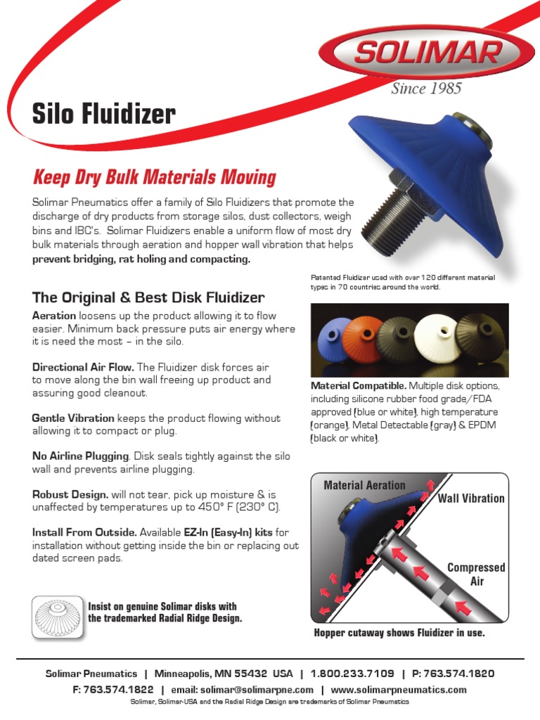 Silo Fluidizer: Keep Dry Bulk Materials Moving | PDF | Mechanical ...