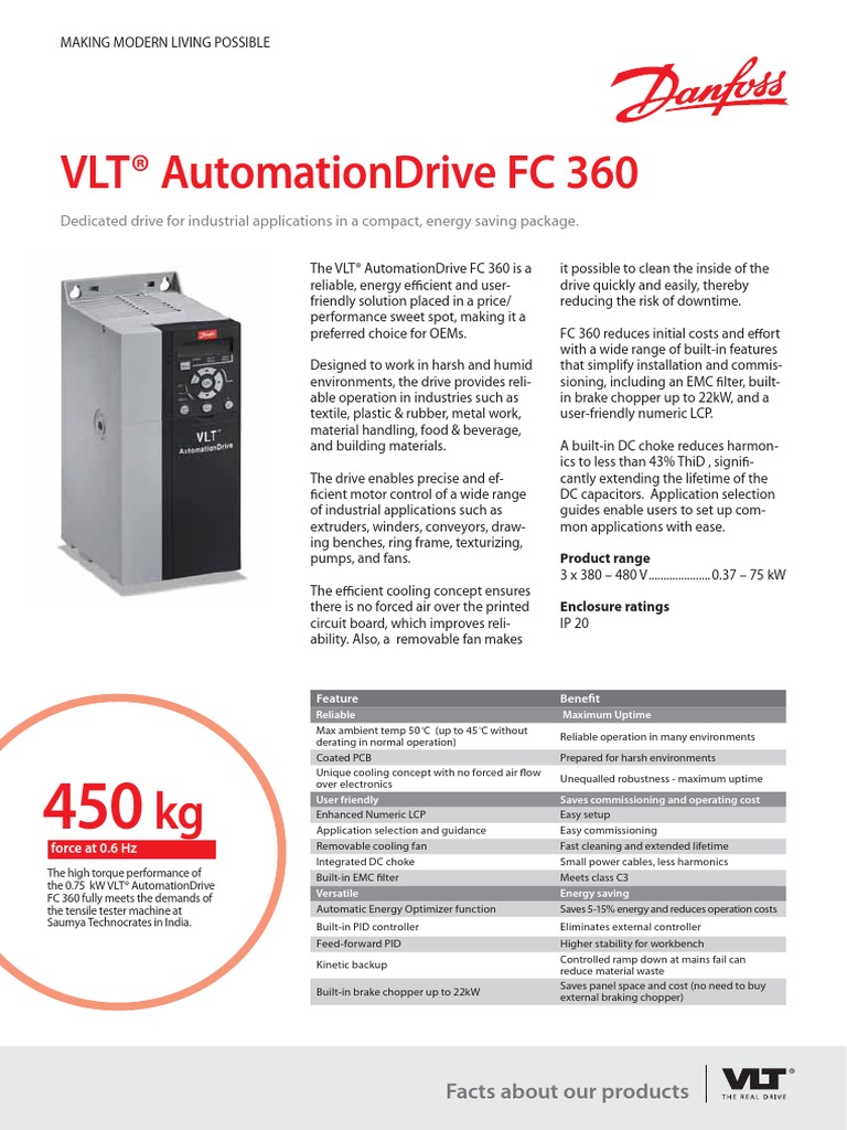 FC360 Product Fact Sheet | PDF | Mains Electricity | Bipolar Junction ...