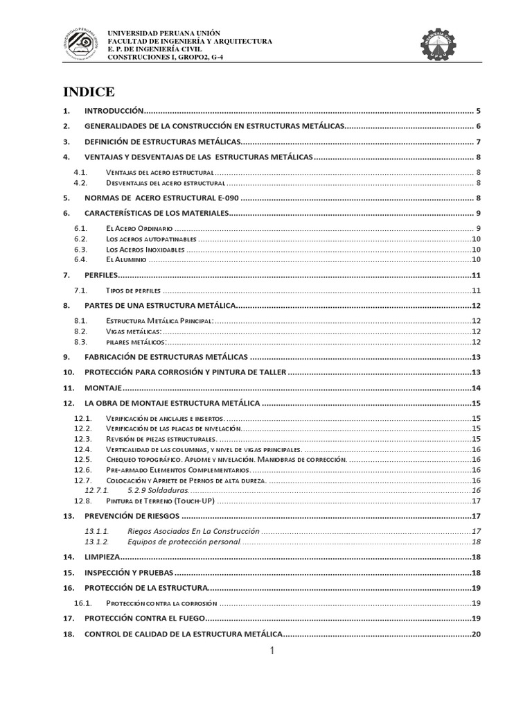 Estructuras Metálicas: Guía Completa de Construcción | PDF | Aluminio ...