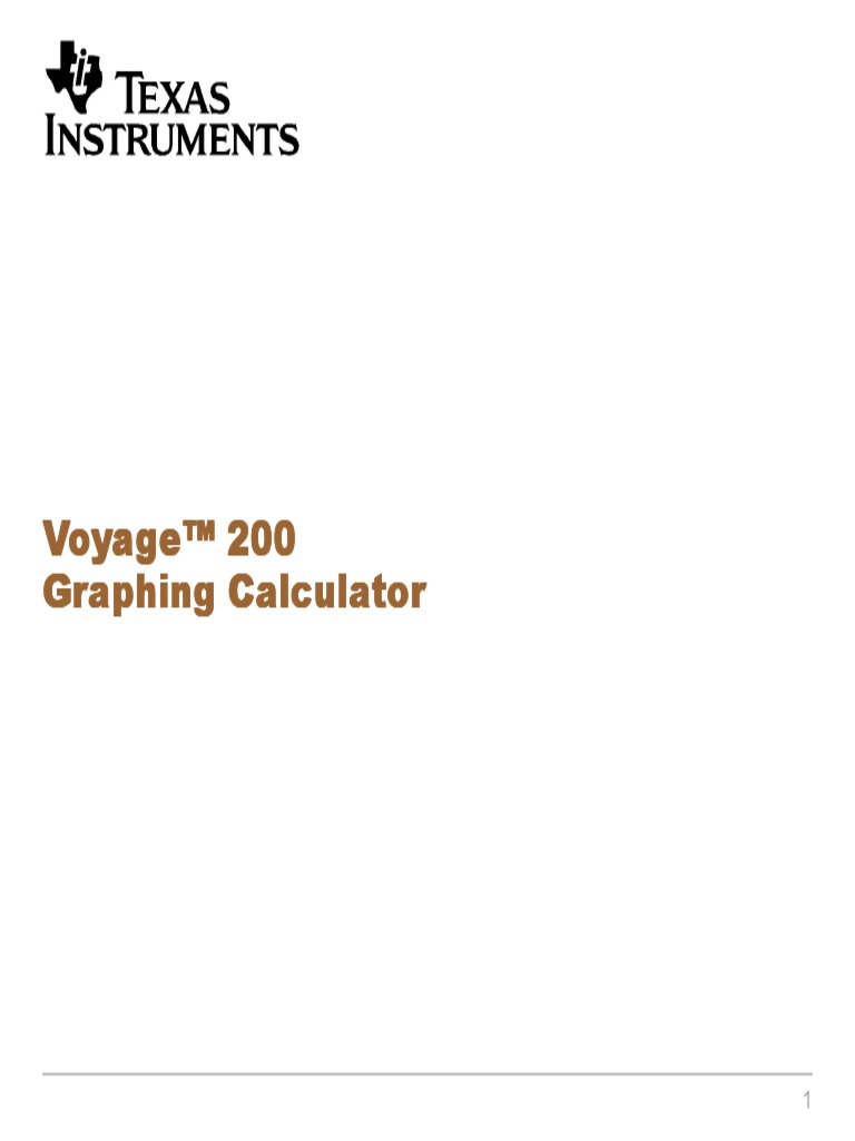 Voyage 200 | PDF | Computer Keyboard | Menu (Computing)