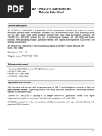 API P110 Material Data Sheet | PDF | Strength Of Materials | Heat Treating
