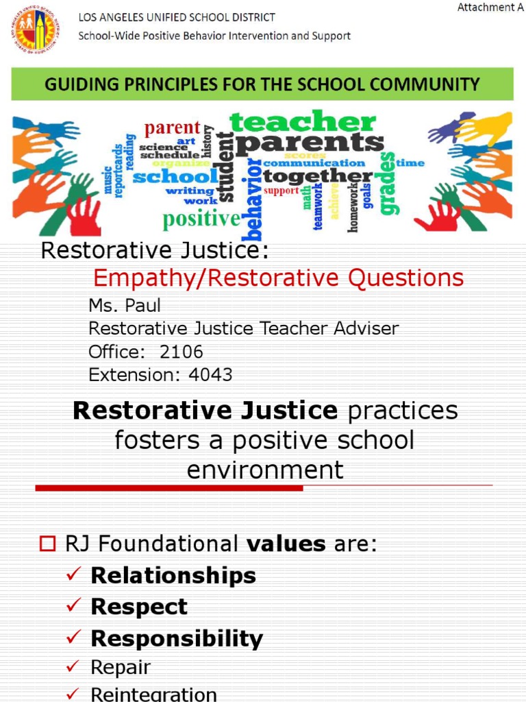 Empathy in Restorative Justice Practices | PDF | Restorative Justice ...