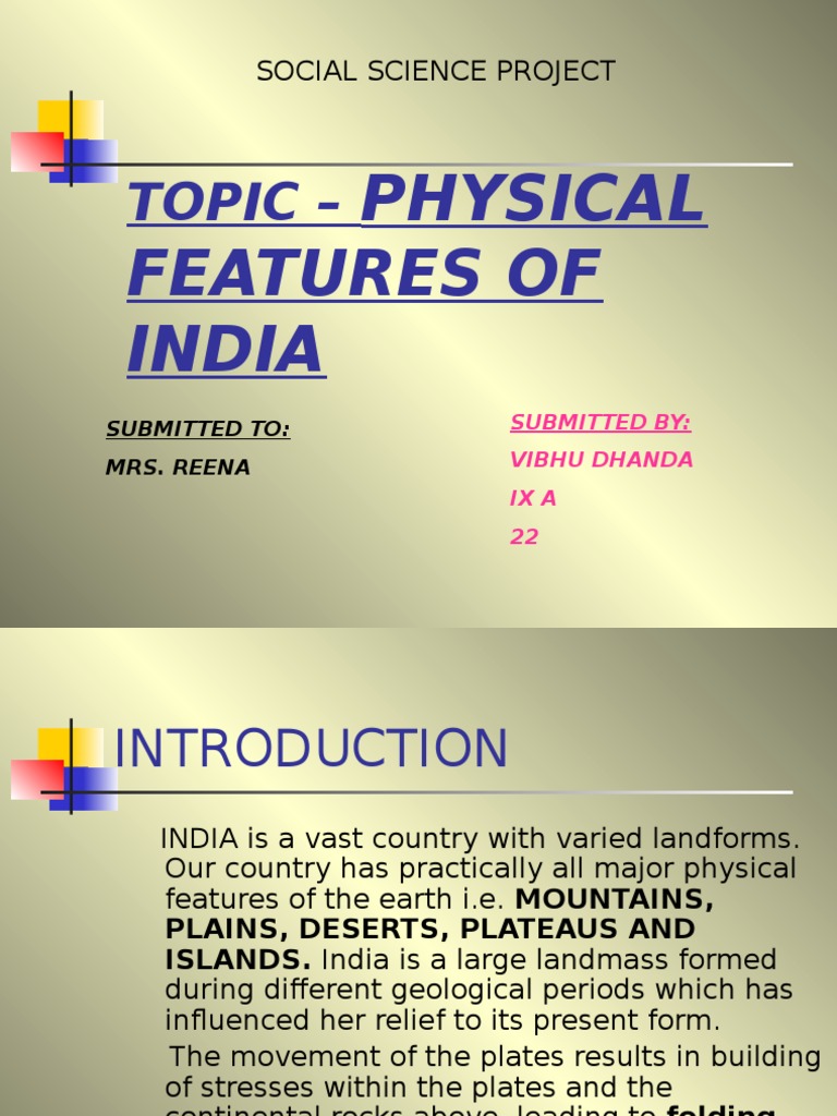 Physical Features of INDIA | PDF | Himalayas | Plate Tectonics