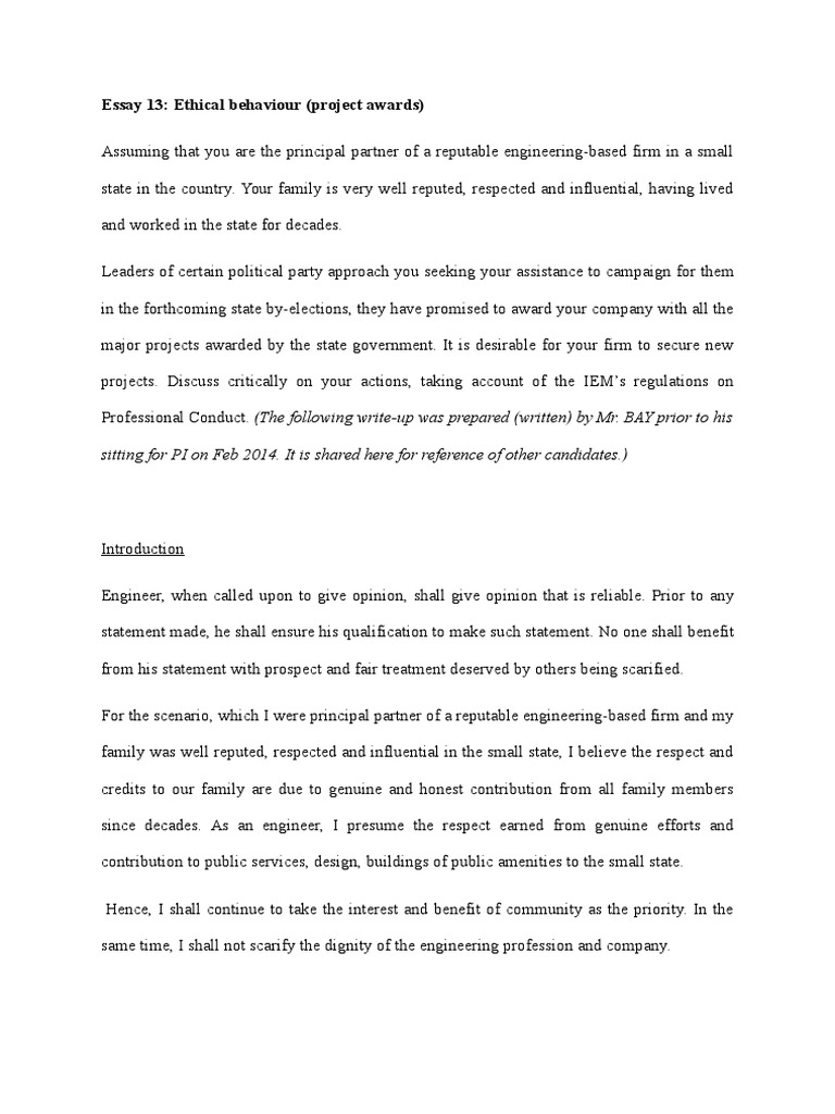 Question 13 BEM Professional Engineer Examination | PDF | Engineer ...