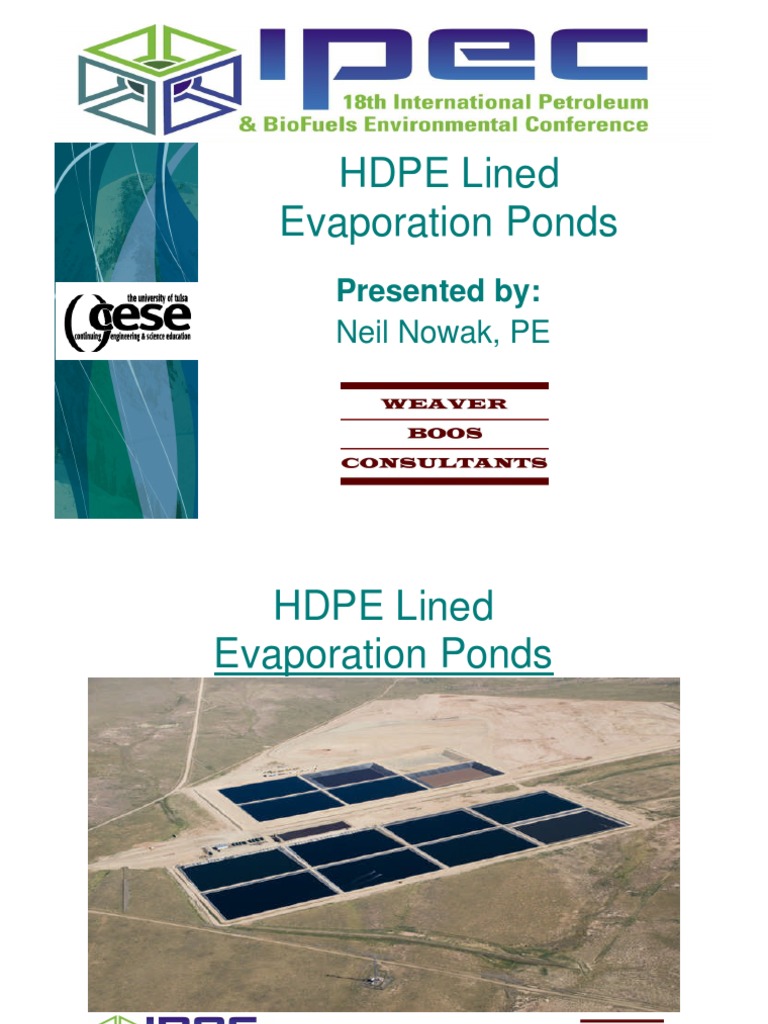 HDPE Lined Evaporation Ponds Overview | PDF | Polyethylene | Volatile ...