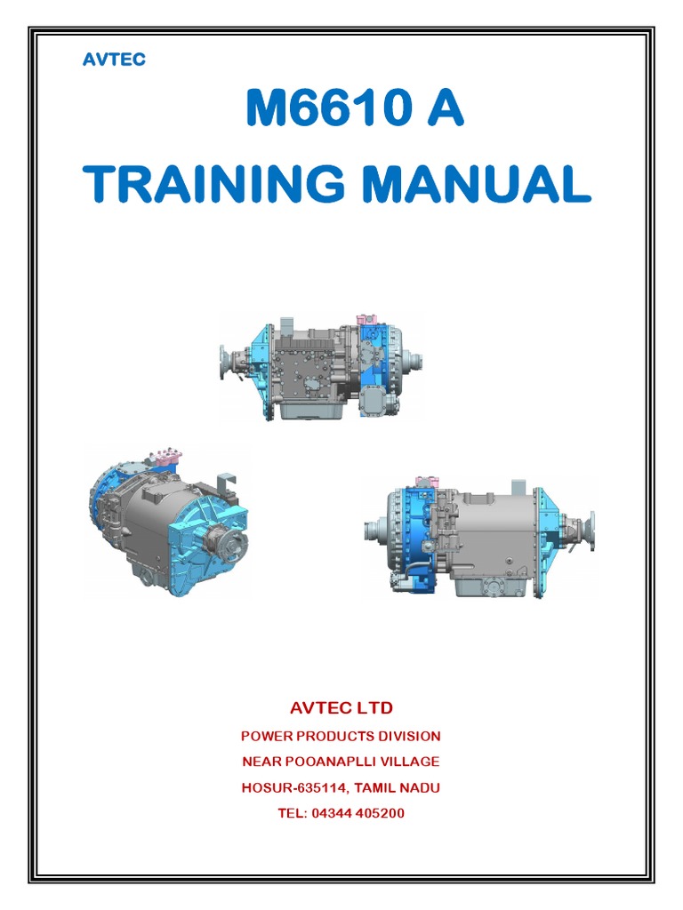 M6610a Transmission | PDF | Transmission (Mechanics) | Clutch