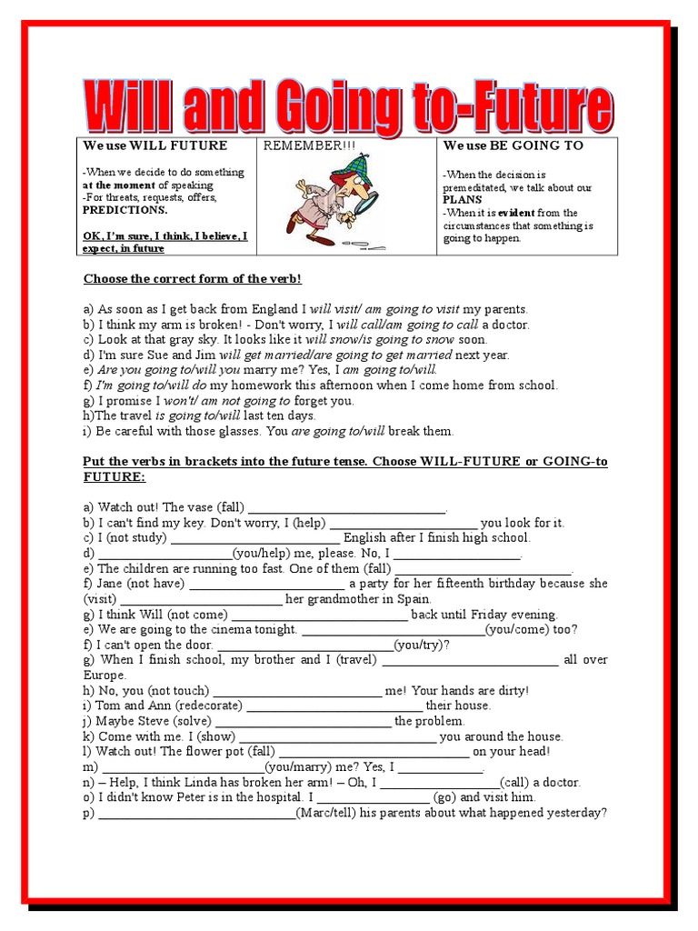 We Use Will Future We Use Be Going To | PDF