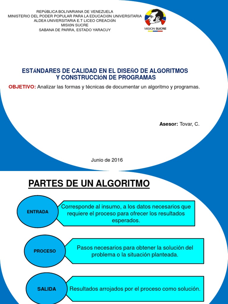 Estandares y Diseño de Algoritmo | PDF | Algoritmos | Lenguaje de ...