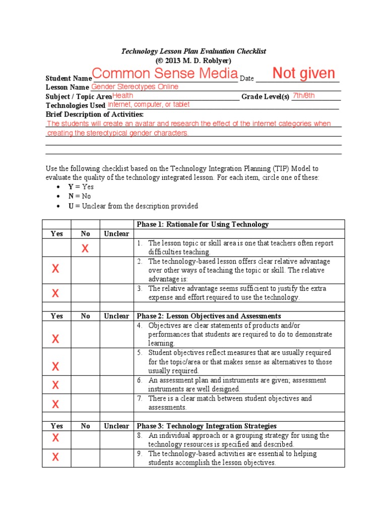 Lesson Plan Evaluation Lesson 3 | PDF | Lesson Plan | Educational ...