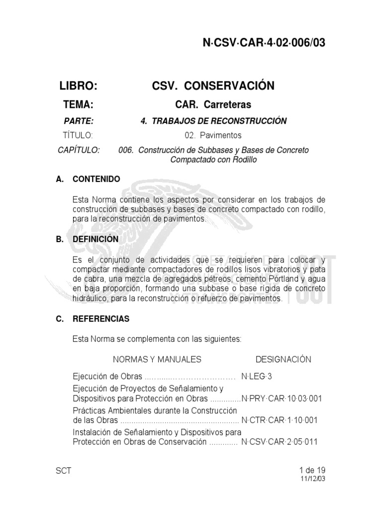 Concreto Compactado Con Rodillo Normas | PDF | Hormigón | Cemento