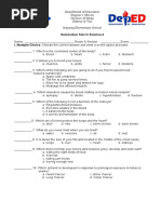 Grade 4 Science TEST With TOS | PDF | Plants | Seed