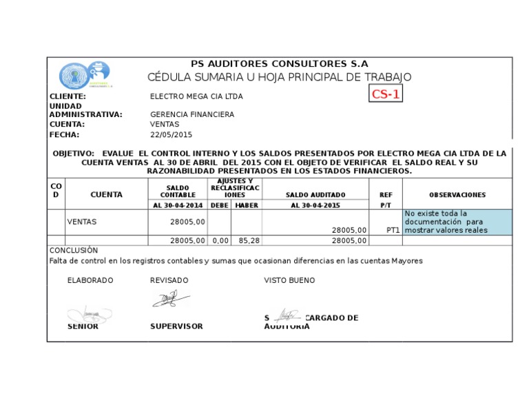 Cedula Sumaria