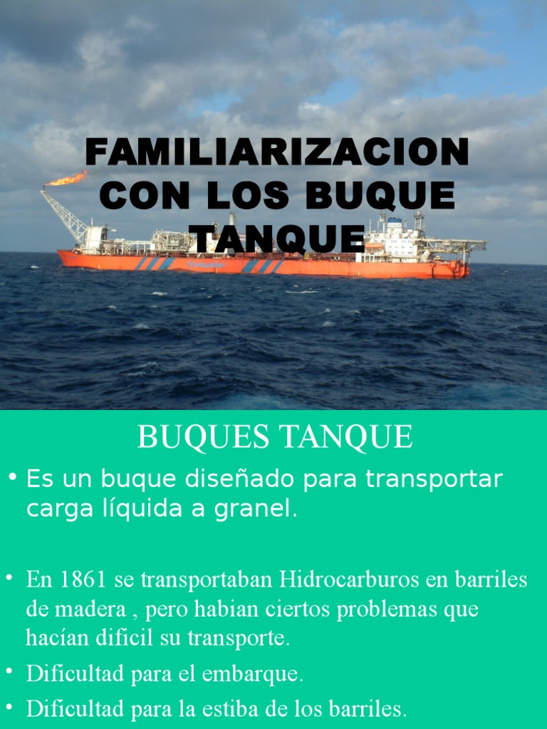 Fam. Buques Tanque | PDF | Petróleo | Combustión