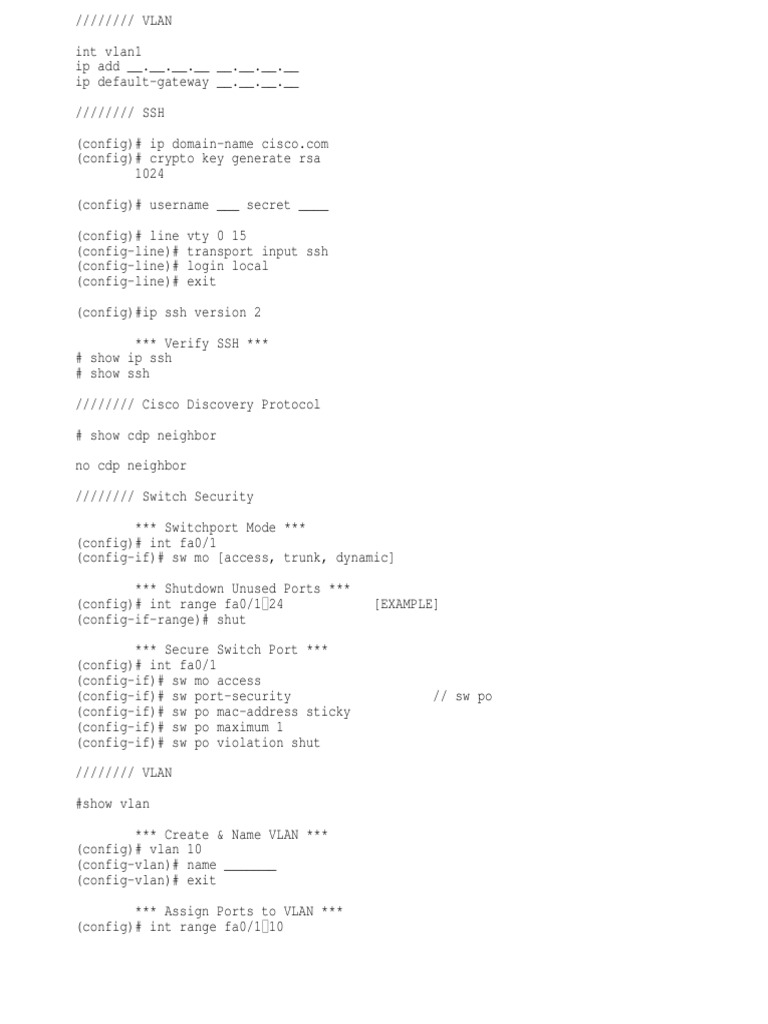 Ccna 2 Commands | PDF | Ip Address | Computer Networking