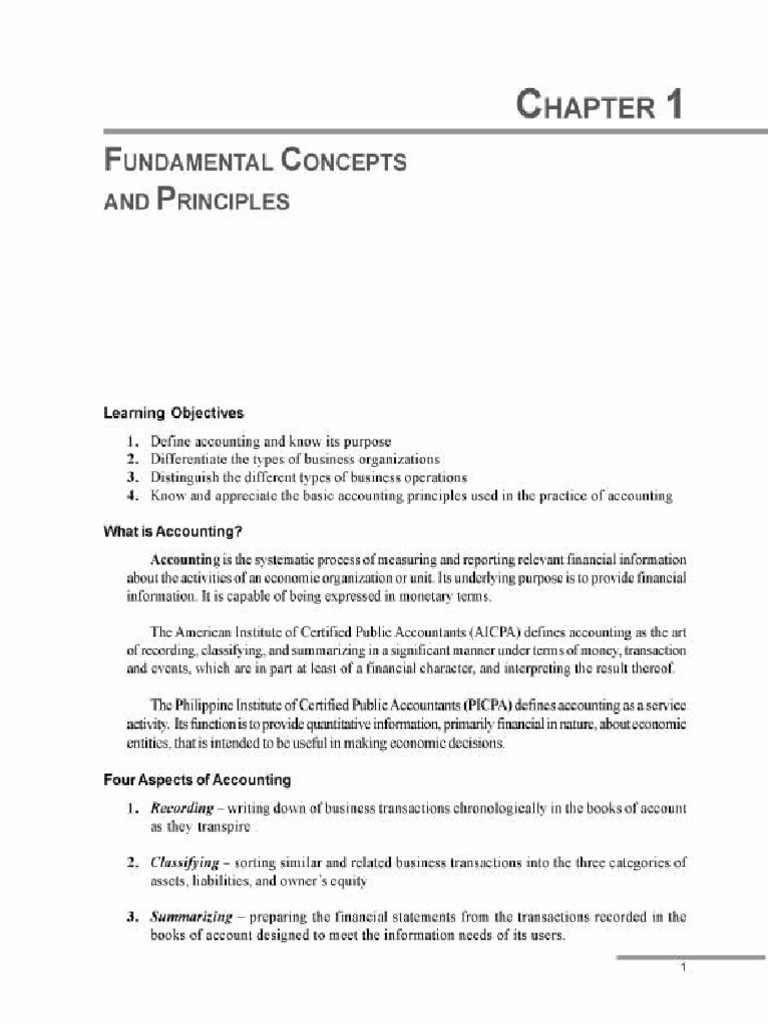 Fundamentals of Accounting | PDF