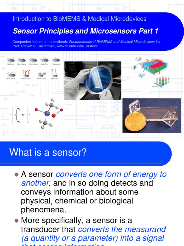Sensor Principles and Microsensors Part 1a | PDF | Microelectromechanical Systems | Piezoelectricity