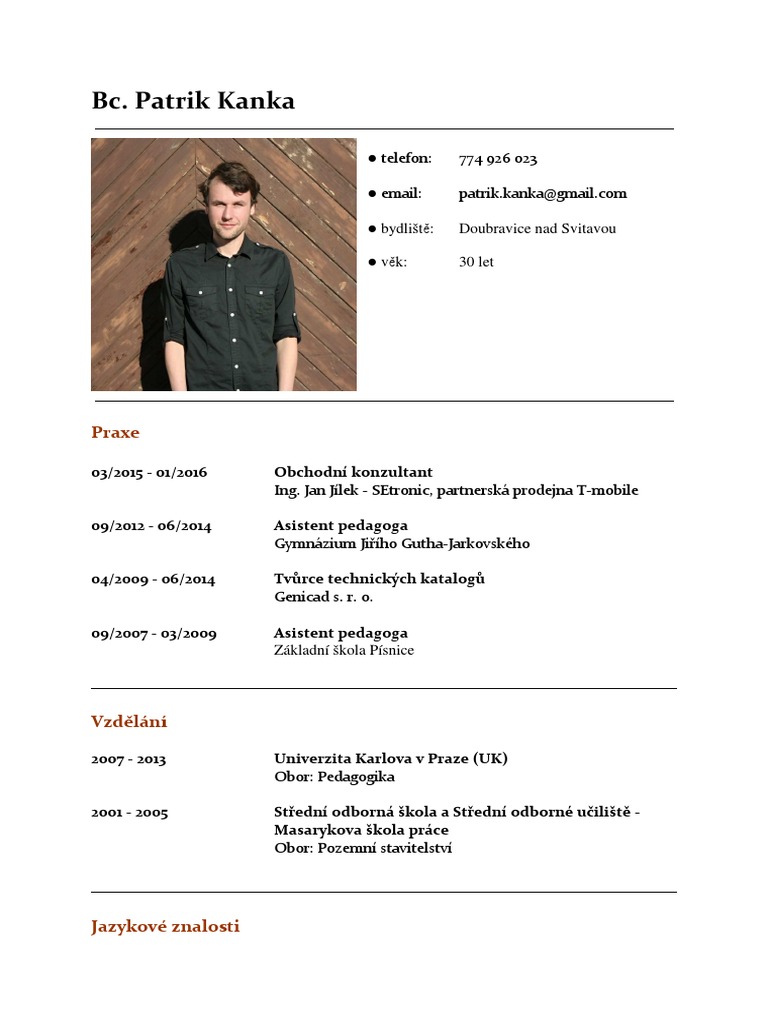 Patrik Kanka CV | PDF