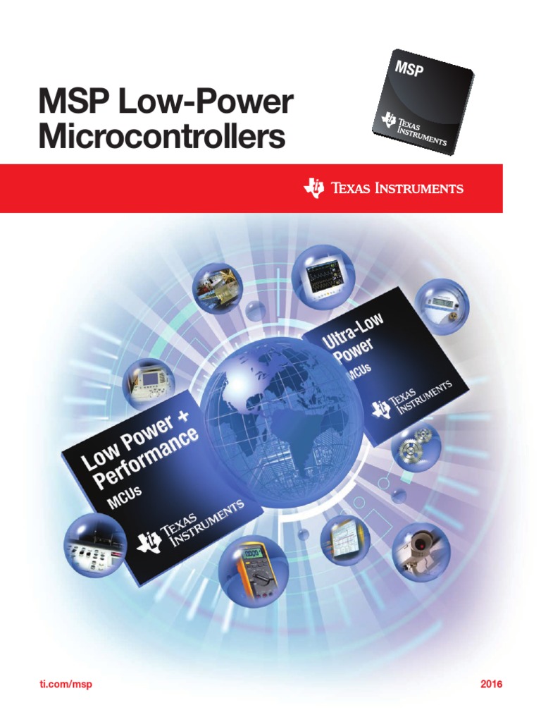 Msp Low Power Microcontrollers Selection Guides Slab034ad Arm Architecture Microcontroller