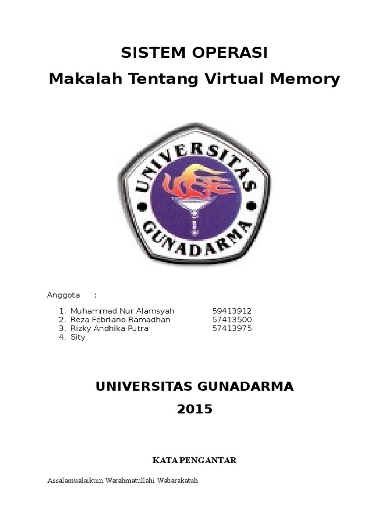 Makalah Virtual Memory OS | PDF