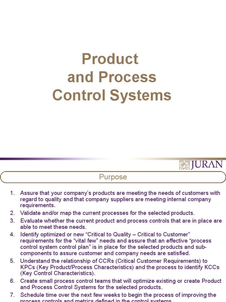 Creating Product and Process Control Systems | PDF | Business Process ...