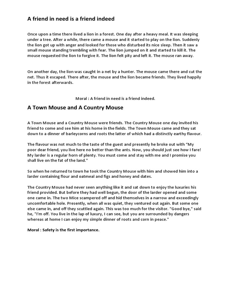 English Short Stories For Beginners | PDF