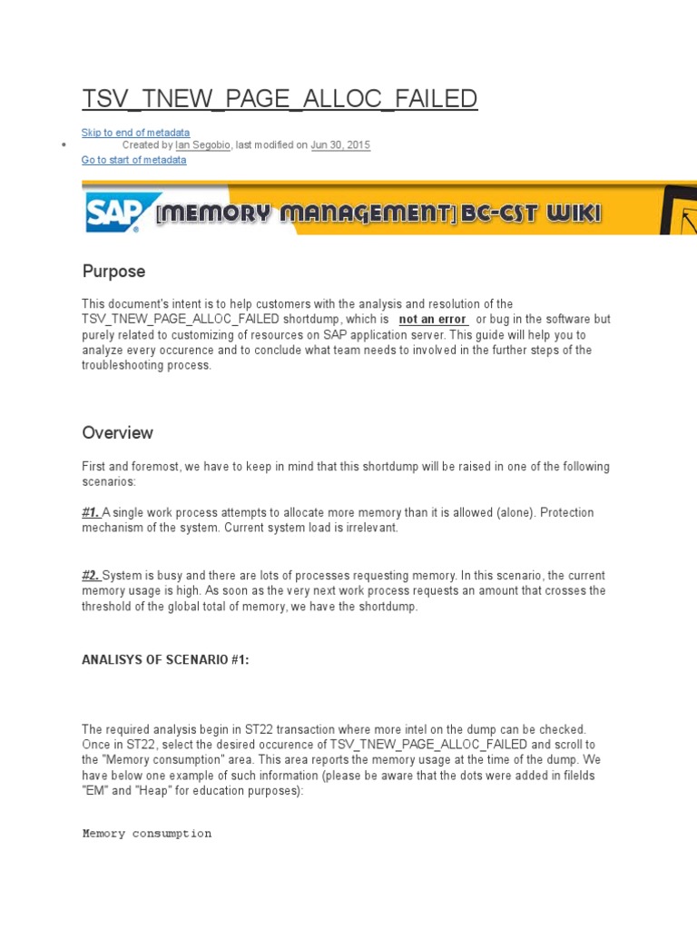 TSV Tnew Page Alloc Failed Analysis | PDF | Operating System | Operating System Technology