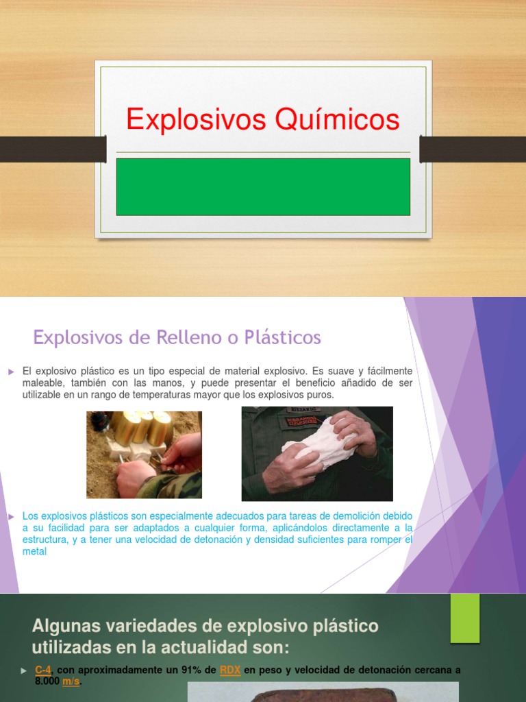 Explosivos Quimicos | PDF | Mina terrestre | Química