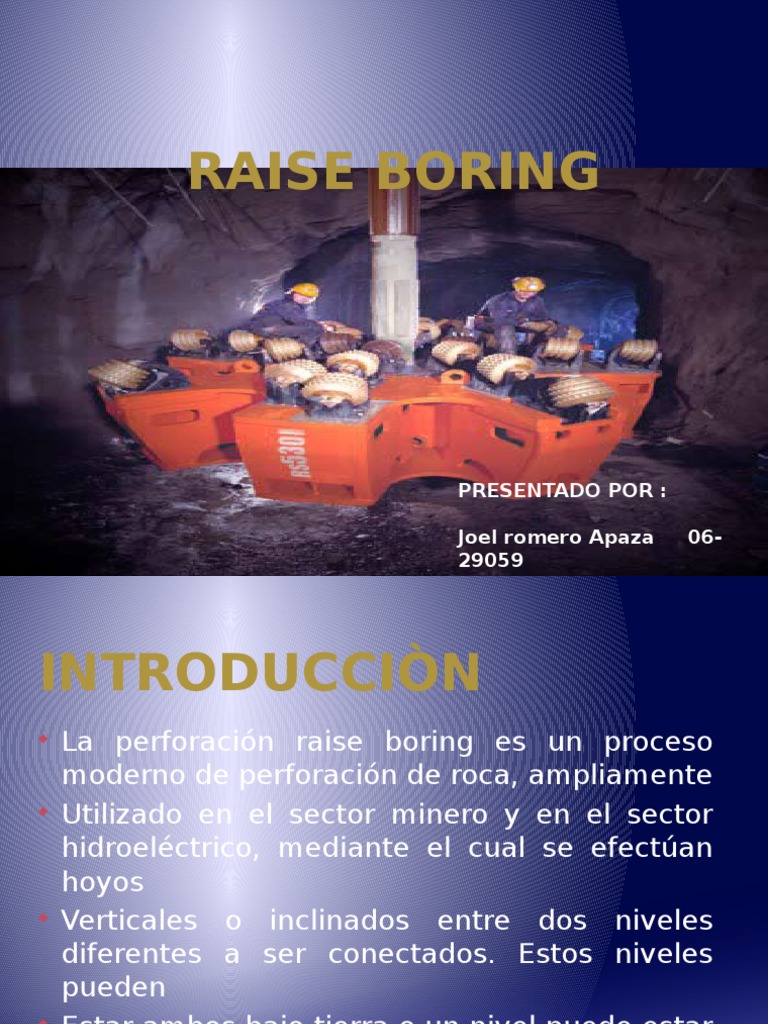7ma Clase-Raise Boring | PDF | Minería | Perforar