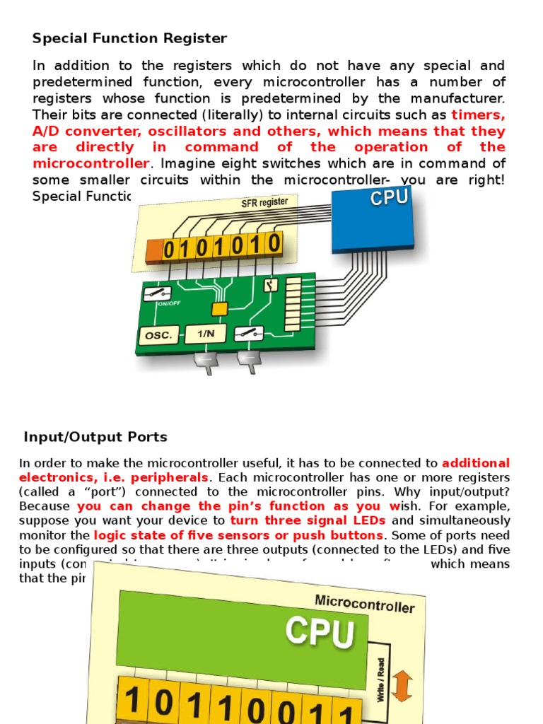 Special Function Register | PDF | Microcontroller | Read Only Memory