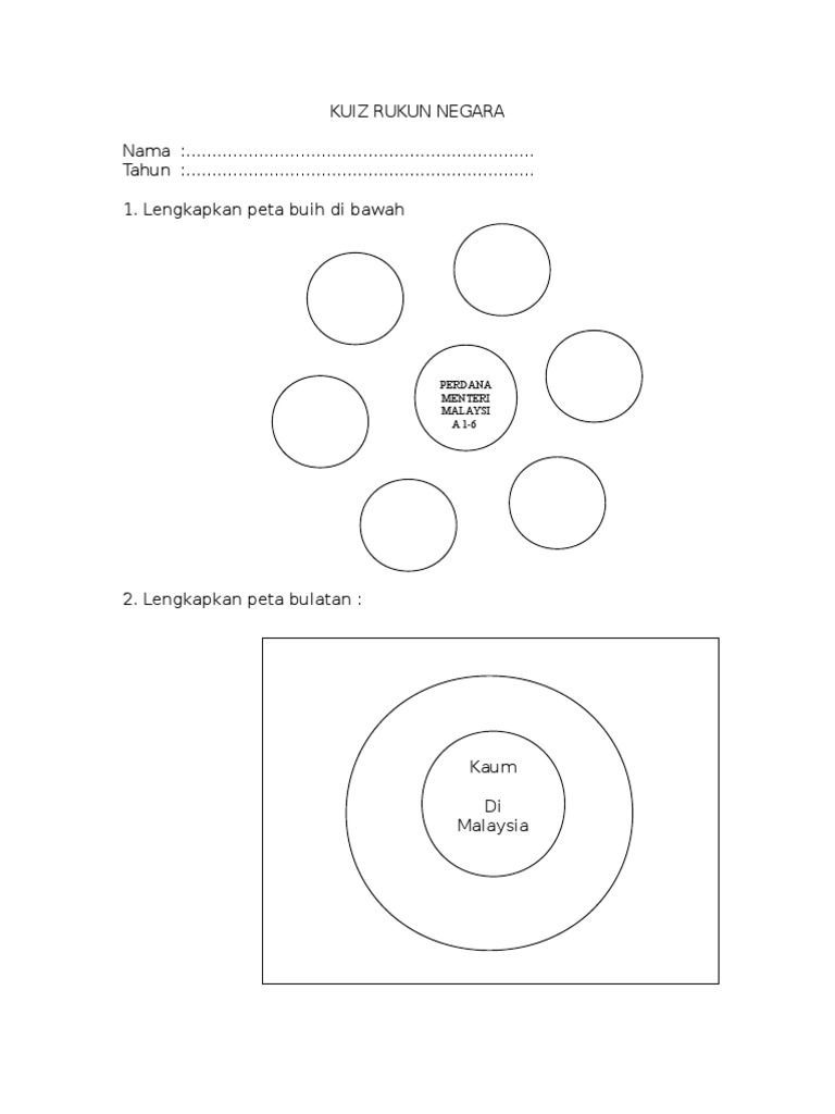 Kuiz Rukun Negara | PDF