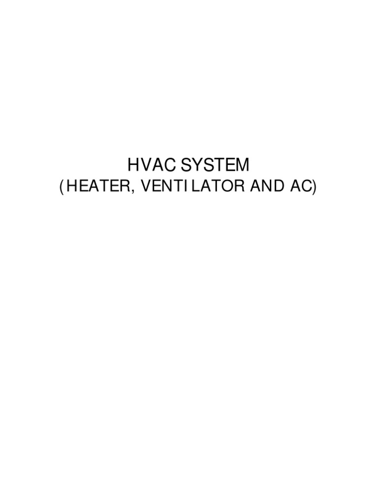 AC HVAC Subaru WRX | PDF | Hvac | Mechanical Fan