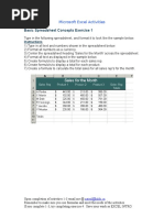 Excel Assignments | PDF | Microsoft Excel | Spreadsheet