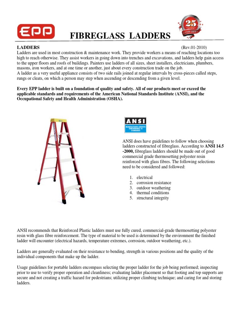 Ladder - Tech Sheet (Rev.01) | PDF | Rivet | Ladder