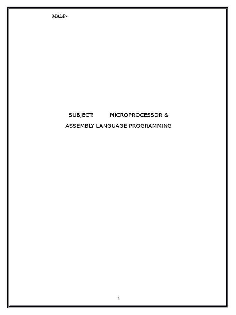 MICROPORCESSOR 8085 Lab Manual | PDF | Instruction Set | Central Processing Unit
