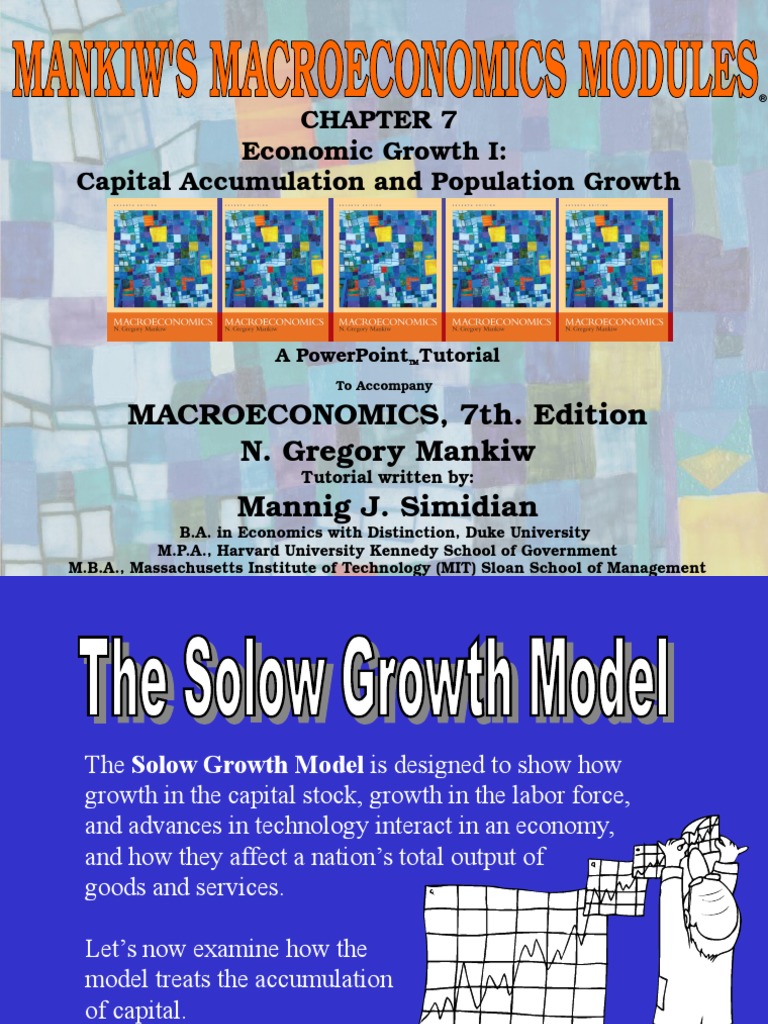 Mankiw - 7e - Chapter 7 | PDF | Production Function | Economic Growth