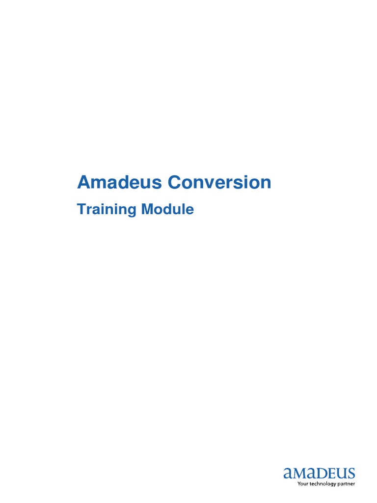 Amadeus Reservation Conversion FR | PDF | Microsoft Word | Industries