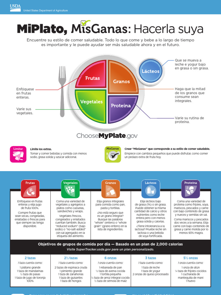 Guía de Alimentación Saludable MiPlato | PDF | Alimentos | Panes