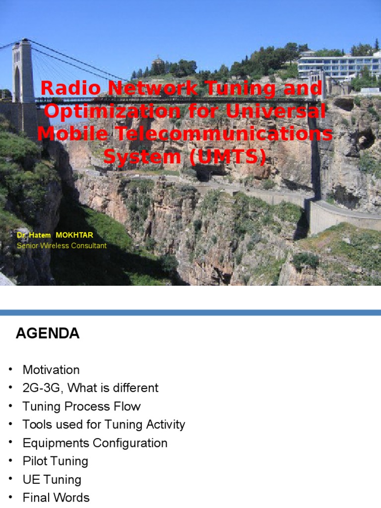 UMTS Optimization Example Dr. Hatem MOKHTARI | PDF | 3 G | Computer Network
