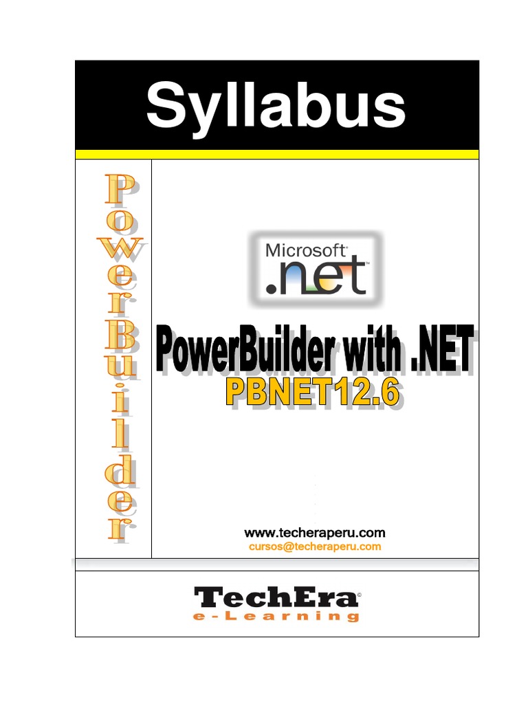 Syllabus PowerBuilder With .NET v12.6 PDF | PDF | Marco de software ...