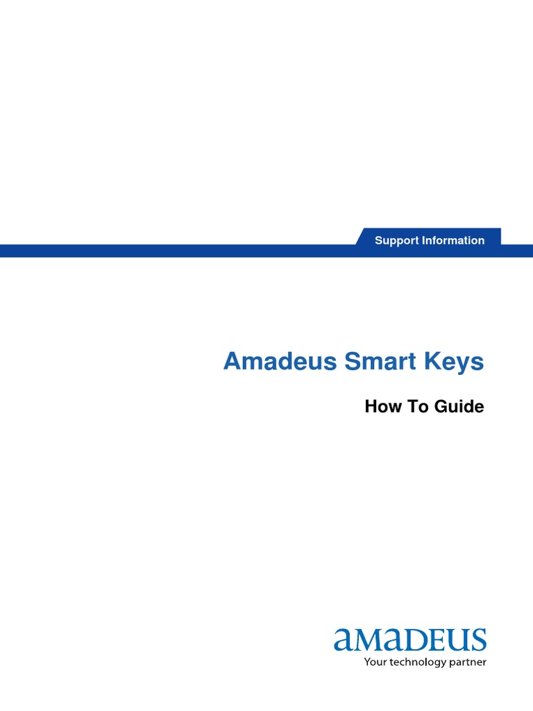 Amadeus Smart Keys PDF | PDF | Control Key | Backup
