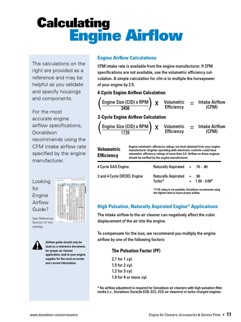 Engin Airflow Calculation Guide | PDF | Engines | Mechanical Engineering