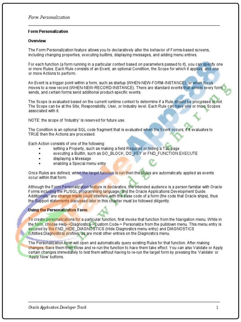 Form Personalizzation PDF | PDF | Parameter (Computer Programming) | Subroutine