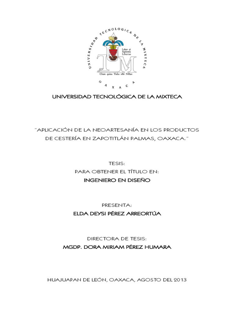 Neoartesanía Cestería Oaxaca | PDF | Diseño | México