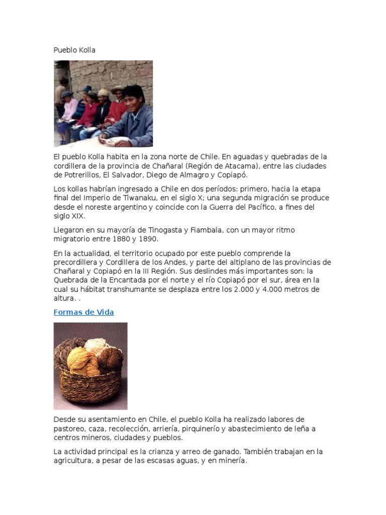Pueblo Indigena Kolla | PDF | Andes | Imperio Inca
